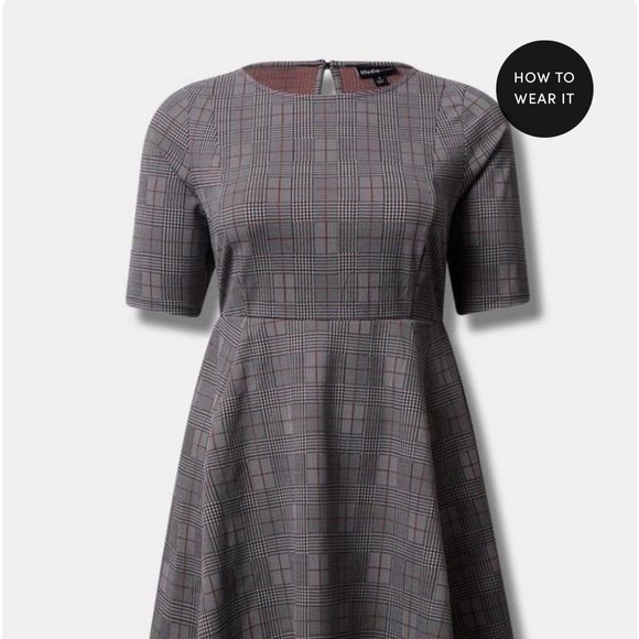 torrid | Dresses | Nwt Torrid Plaid Skater Dress | Poshmark